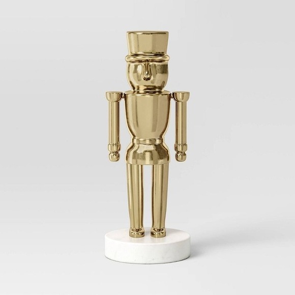 Threshold | Holiday | Nutcracker Gold With Marble Base Small Threshold ...